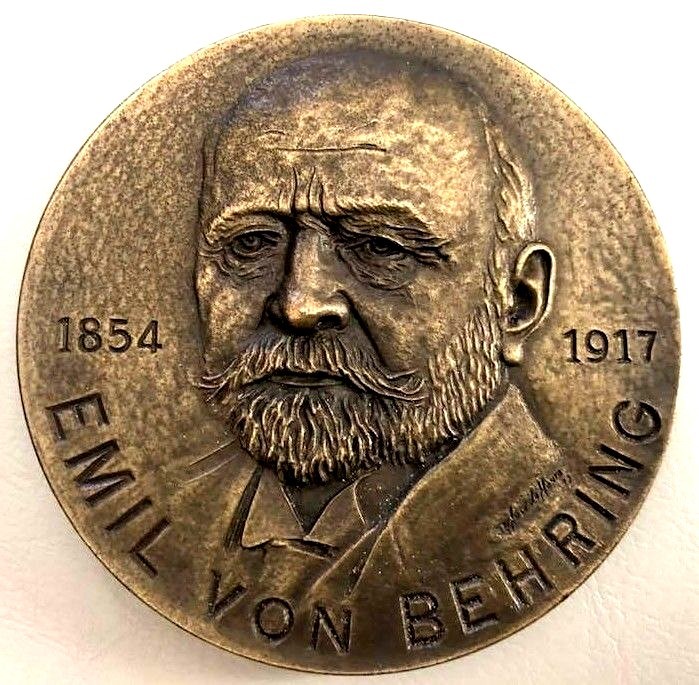 1901 Nobel Prize Medicine Physiologist Emil Von Behring Bronze Medal 80 ...