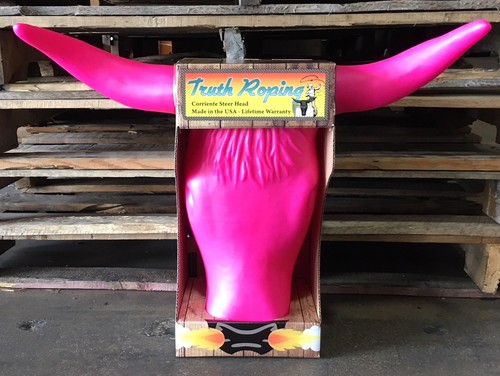 Truth Roping Steer Head dummy rodeo practice team rope Brand New PINK ...