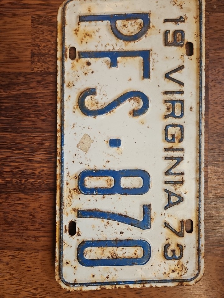 US Licence Plate. Virginia State 1973 | eBay UK