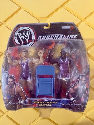 2003 Jakks WWE Adrenaline Charlie Haas & Shelton Benjamin Series 5 VTG ...