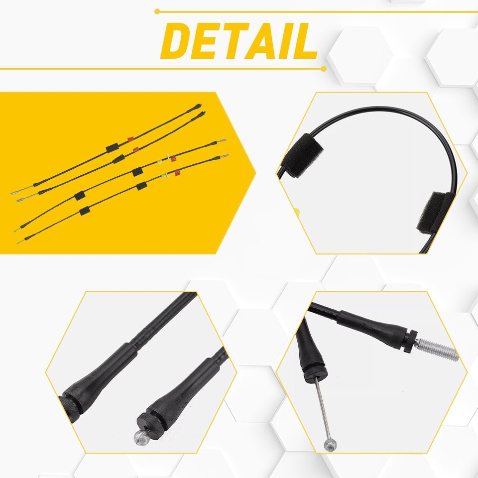 4x For Ford F150 F250 97-04 Rear Door Upper+Lower Side door Latch ...