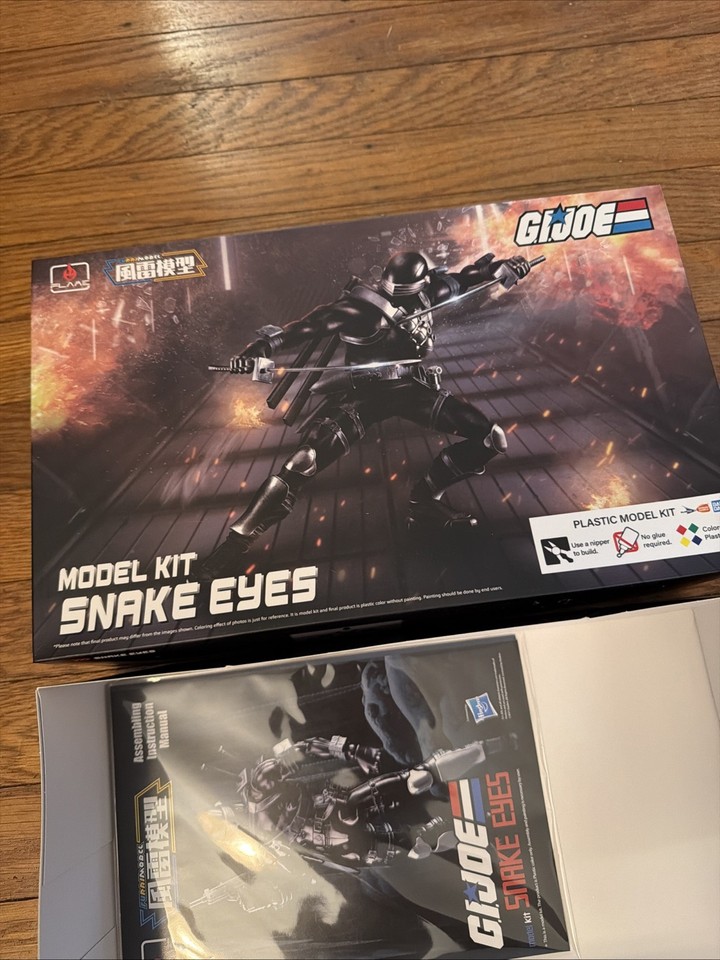 GI Joe Snake Eyes Flame Toys Furai 1/12 Scale Model Kit Bandai Hasbro ...
