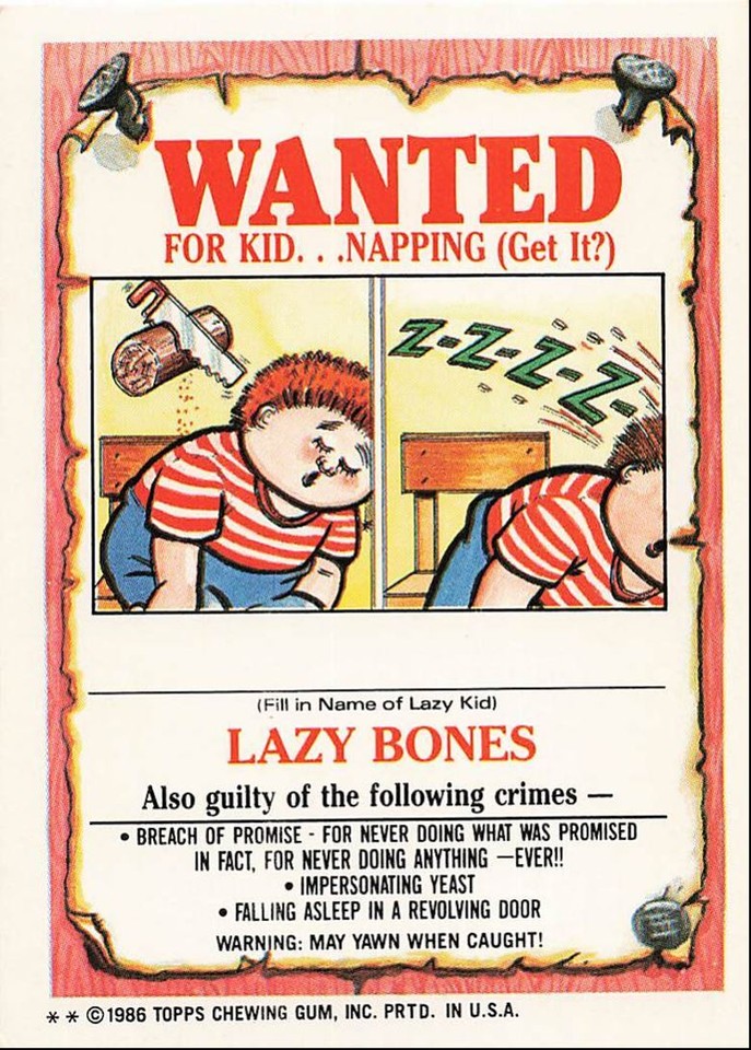 1986 Topps Garbage Pail Kids Shorned Sean #161A | eBay