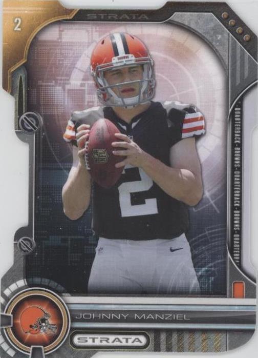 2014 Topps Strata - Quarterback Die-Cuts Johnny Manziel #QDC-JM (RC ...