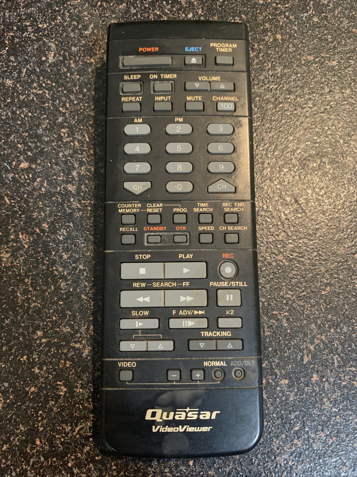 Quasar VSQS1294 TV/VCR Combo Remote Control | eBay