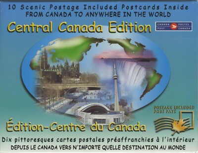 CANADA SET OF 10 POSTAGE PRE PAID SCENIC POSTCARDS - CENTRAL EDITION ...