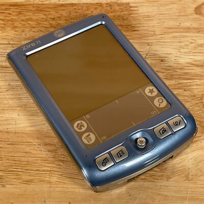 Palm Zire 71 Blue/Silver Handheld Rechargeable Touchscreen Digital PDA ...