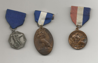 TRAIL MEDAL x 3 / FU DOGS * LEWIS & CLARK * LINCOLN CIRCUIT Boy Scout ...