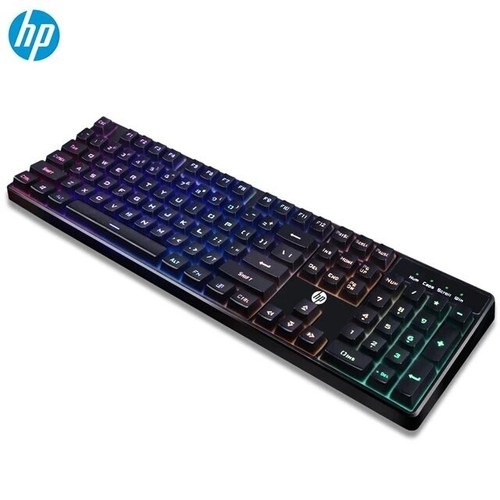 HP K300 wired gaming keyboard membrane backlit English | eBay