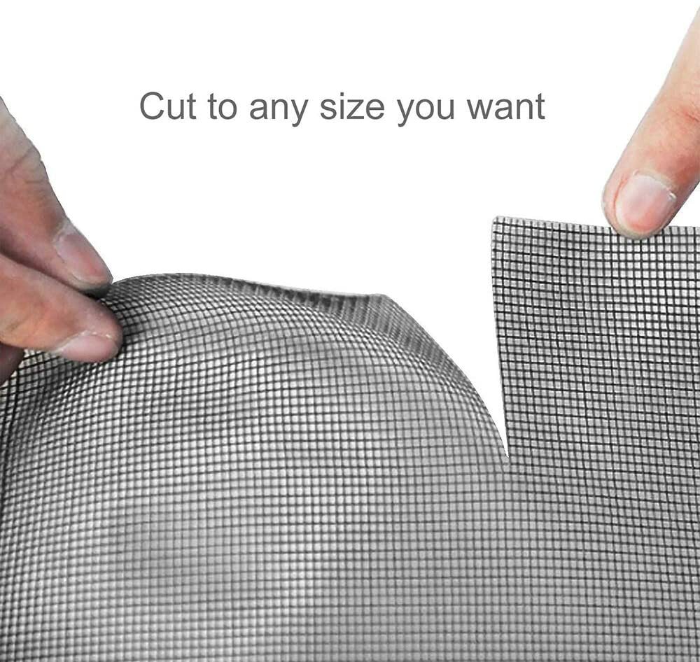 Fiberglass Window Porch and Patio Screen Roll 36” & 48” in Gray Mesh ...