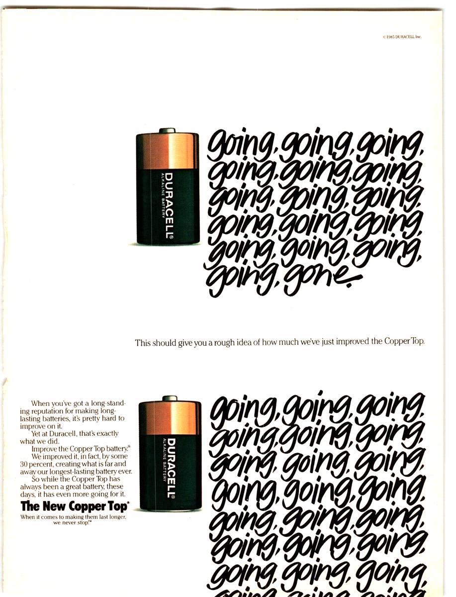 Duracell Ad Work Selected Duracell