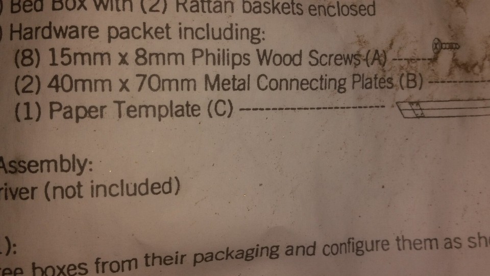 pottery barn stratton daybed connecting metal brackets (set of 2) | eBay