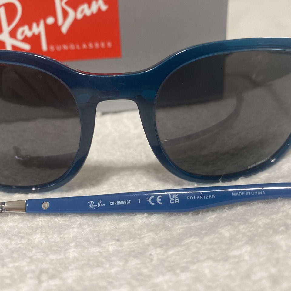 Ray Bans Ray-Ban RB4386 Square Sunglasses Transparent Turquoise ...