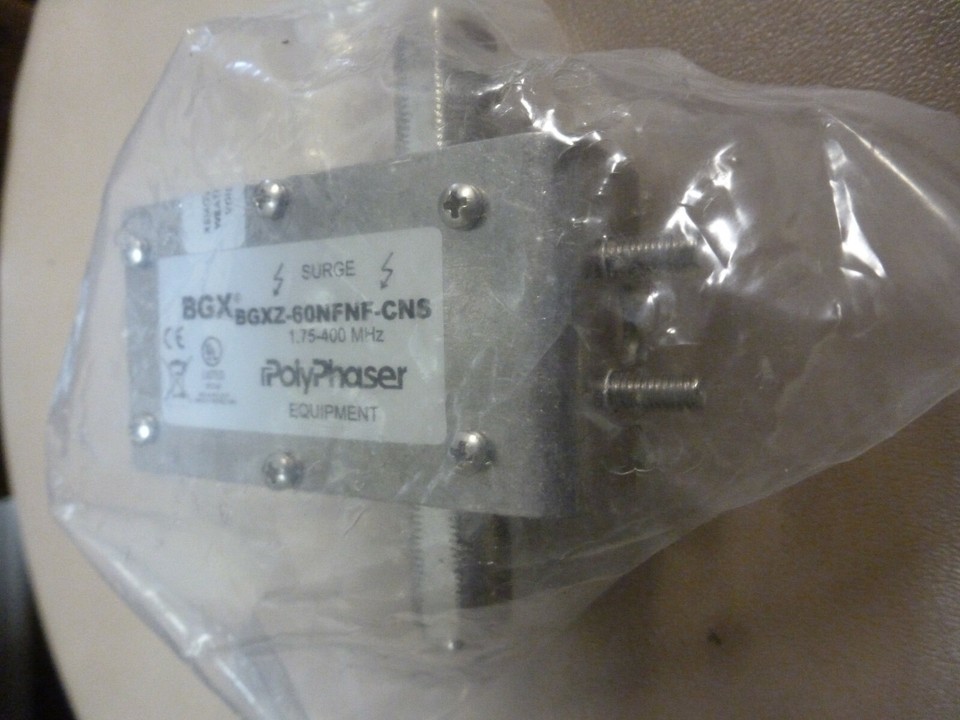 PolyPhaser BGXZ-60NFNF-CNS Lightning Surge Arrestor Protector-Type N F ...