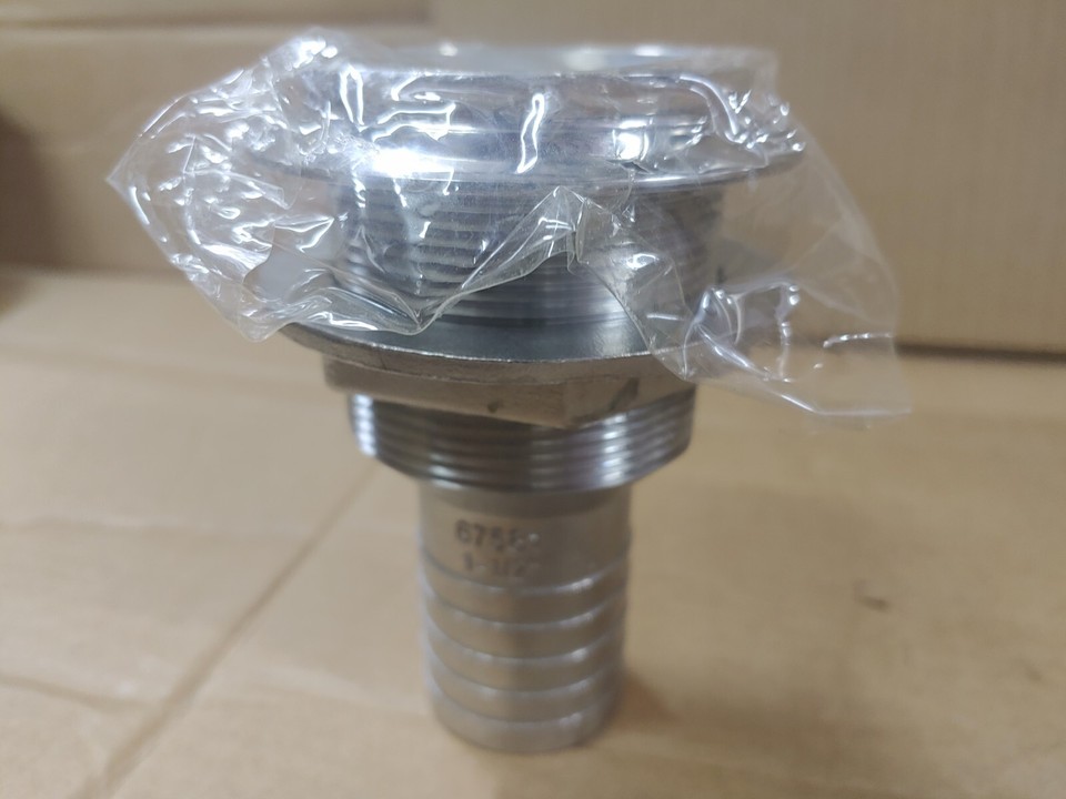 ATTWOOD *NEW* SS EXHAUST THRU HULL w/ SS SCUPPER VALVE 1-1/2'' #67581 ...