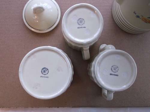 Vintage Coffee pot w/ Sugar and 2x Cream Efcolite Porcelain Art Deco ...