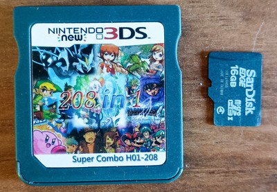 Retro Flash Cart + 16gb microSD Card ACE 3DS 2DS DSi R4 for Nintendo DS ...
