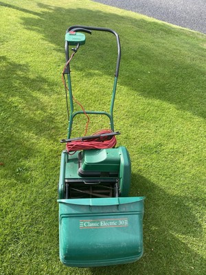 Qualcast Classic Electric 30 Cylinder Lawn Mower with box and heavy ...