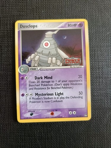 Cartes Pokemon TCG Ex Power Keepers Dusclops 14/108 Holo Rare ENG A14 V ...