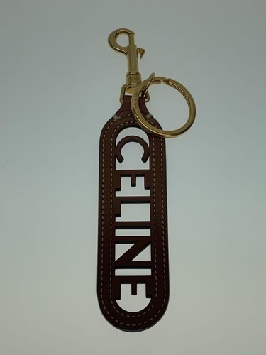 CELINE Leather Logo Punching Keychain Key Charm for Women | eBay