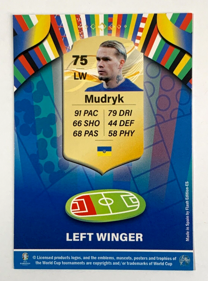 2024 UEFA EURO GERMANY EF Card #294 AKR. 6 MYKHAYLO MUDRYK Ukraine | eBay