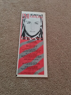 TNEWL69 ADVERT 11X4 MARILYN : 'CALLING YOUR NAME' SONG WORDS | eBay