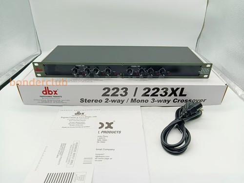 DBX 223XL with XLR Connectors Crossover Stereo 2-Way/Mono 3-Way 110V 50 ...