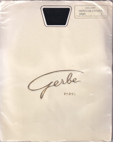 Collant GERBE ESTHER 15 deniers coloris Noir. Taille 1 - 8½. Tights. | eBay