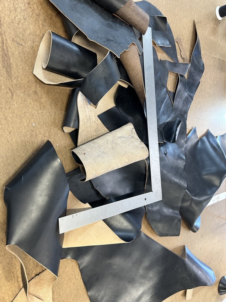 Horween Black Chromexcel Leather Remnants 4/5 Oz | eBay