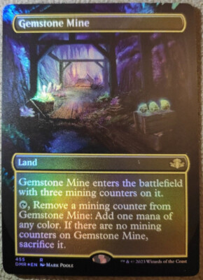 mtg magic Gemstone Mine de gemmes EXTENDED borderless FOIL ENGLISH ...