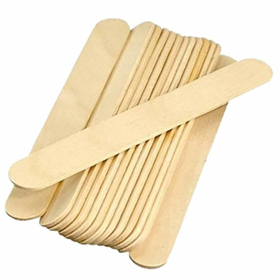 Large JUMBO Size PLAIN Wooden LOLLY Pop Craft QUALITY Sticks 15CM Long ...