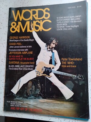 Words & Music Magazine - May 1972 - 90 pages | eBay