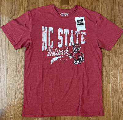 Men's NC State Wolfpack E5 Apparel Varsity Short Sleeve Shirt NWT Large ...
