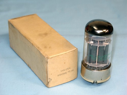 VACUUM TUBE ~ 6080W6 / TE46 ~ JAN /CHS / SYLVANIA ~ NOS ~ 6080W6 / TE46 ...