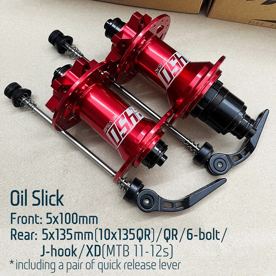 28 32 36 Holes Mountain Bike Hub Steel Axle 15x100mm 12x142mm QR 5x100 ...
