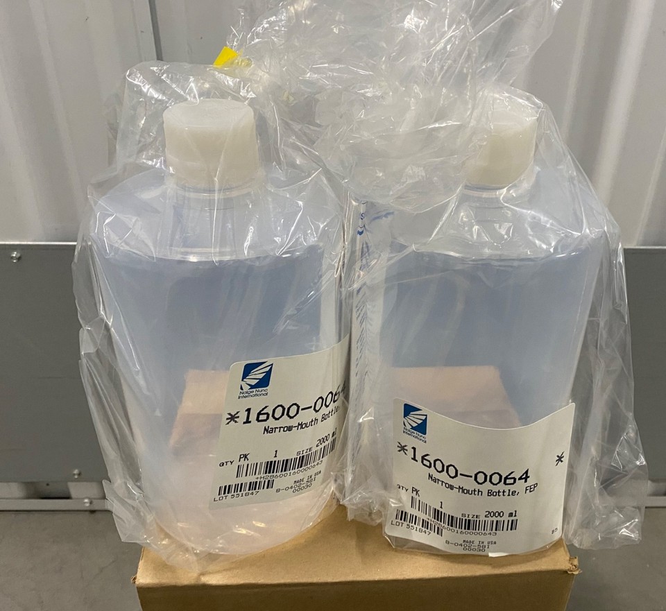 Nalgene 1600-0064 2000mL Narrow Mouth Bottle FEP 2-Pack | eBay