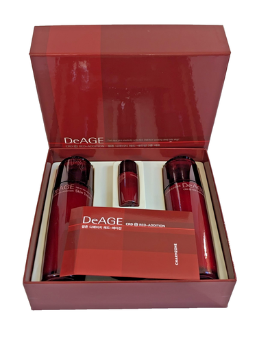 Charmzone DeAGE CRD Red-Addition Skincare Set Toner Emulsion Cream ...