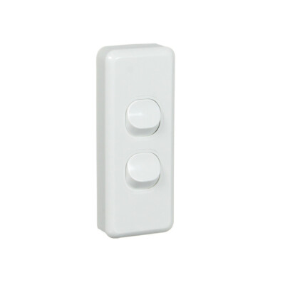 NATIONAL LIGHT SOURCES NLS 30595 | 2 Gang Architrave Switch 10amp 250v ...