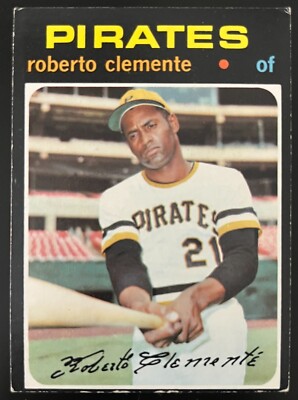 1971 Topps Baseball #630 Roberto Clemente EX No Crease Edge Wear HOF ...