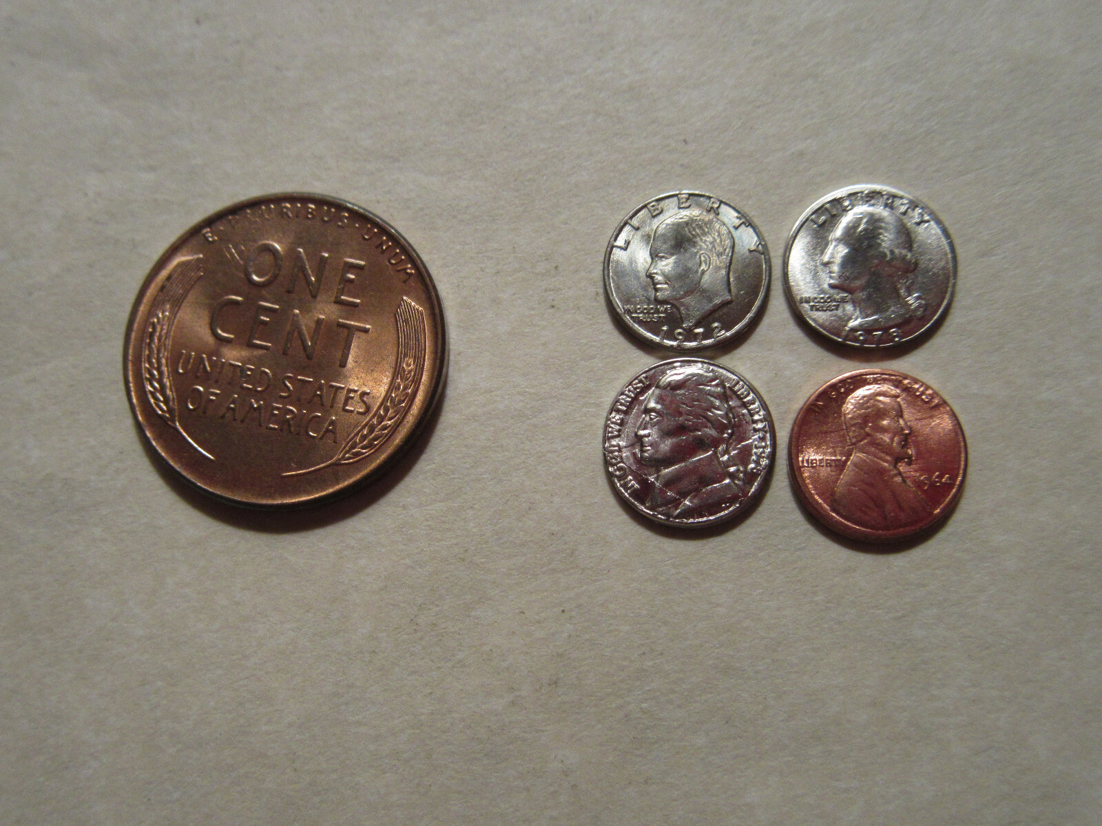 U.S. Coin MINI COIN SET cent nickel quarter dollar set !! Magic ...