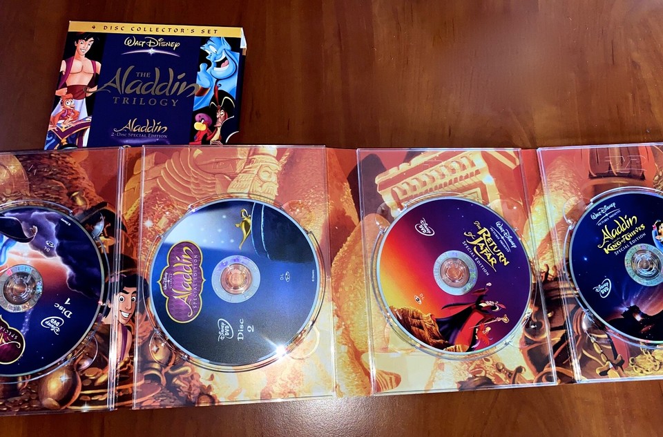 ALADDIN TRILOGY 1-2-3 / DISNEY 3x DVD COLLECTOR'S BOX English Greek ...