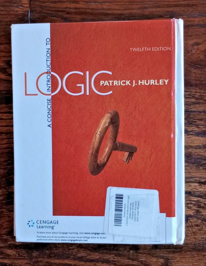 A Concise Introduction to Logic - Hardcover Book by Hurley, Patrick J ...