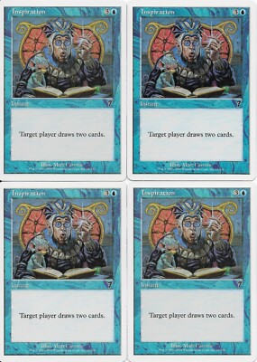 MTG: INSPIRATION 7th Edition COMMON; played, Excellent condition x4 | eBay