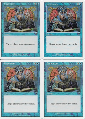 MTG: INSPIRATION 7th Edition COMMON; played, Excellent condition x4 | eBay