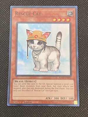 YuGiOh! - Rescue Cat RA02-EN001 Super Rare 1st Edition Near Mint | eBay