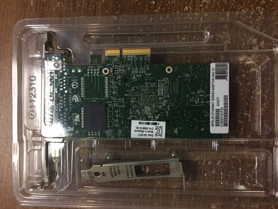 INTEL I340-T2 ETHERNET DUAL PORT E1G42HTP1G20 NEW BULK PACK ...