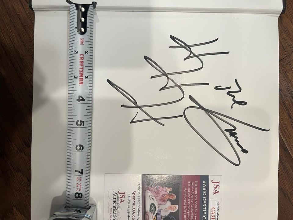 WWE Triple H Signed Insiders Story Wrestlemania With JSA cert Autograph ...