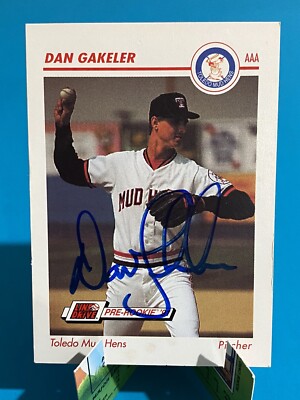1991 Dan Gakeler Signed Line Drive Minor League Auto #584 Toledo ...