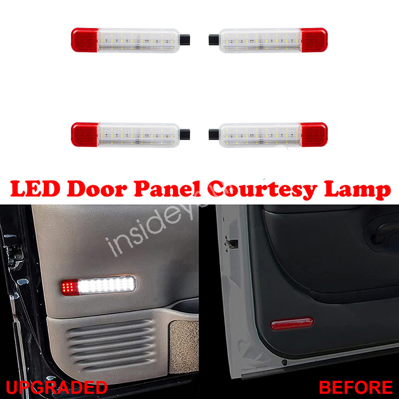 FOR 97+Chevy/GMC C/K Tahoe Yukon 4X Door Panel Courtesy LED Light ...