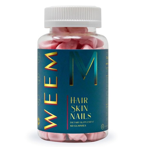 WEEM Hair Skin and Nails Gummies - Supports Healthy Hair - Vegan biotin Vitam... | eBay